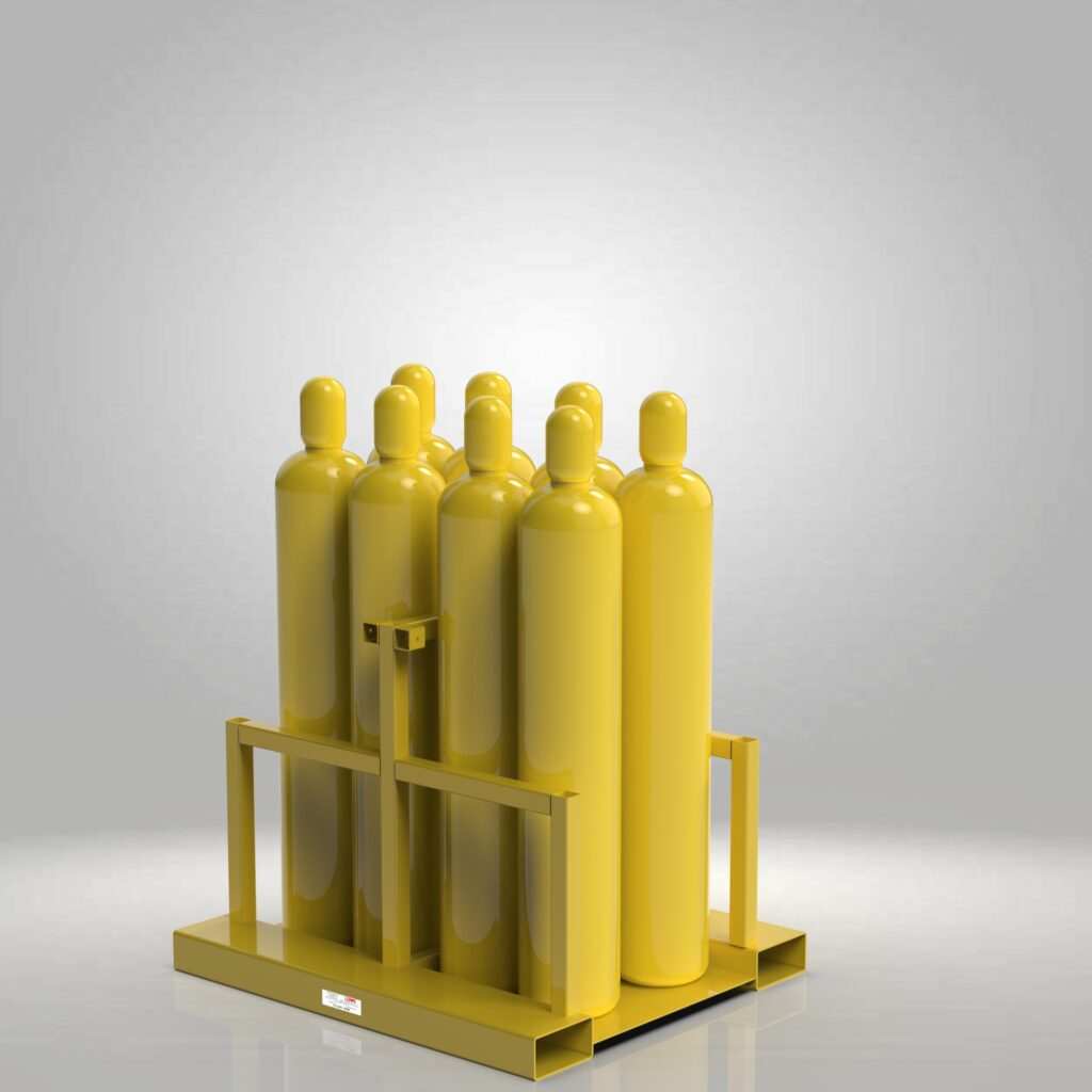 Forklift Gas Bottle Handler 8 Bottles | Lowe