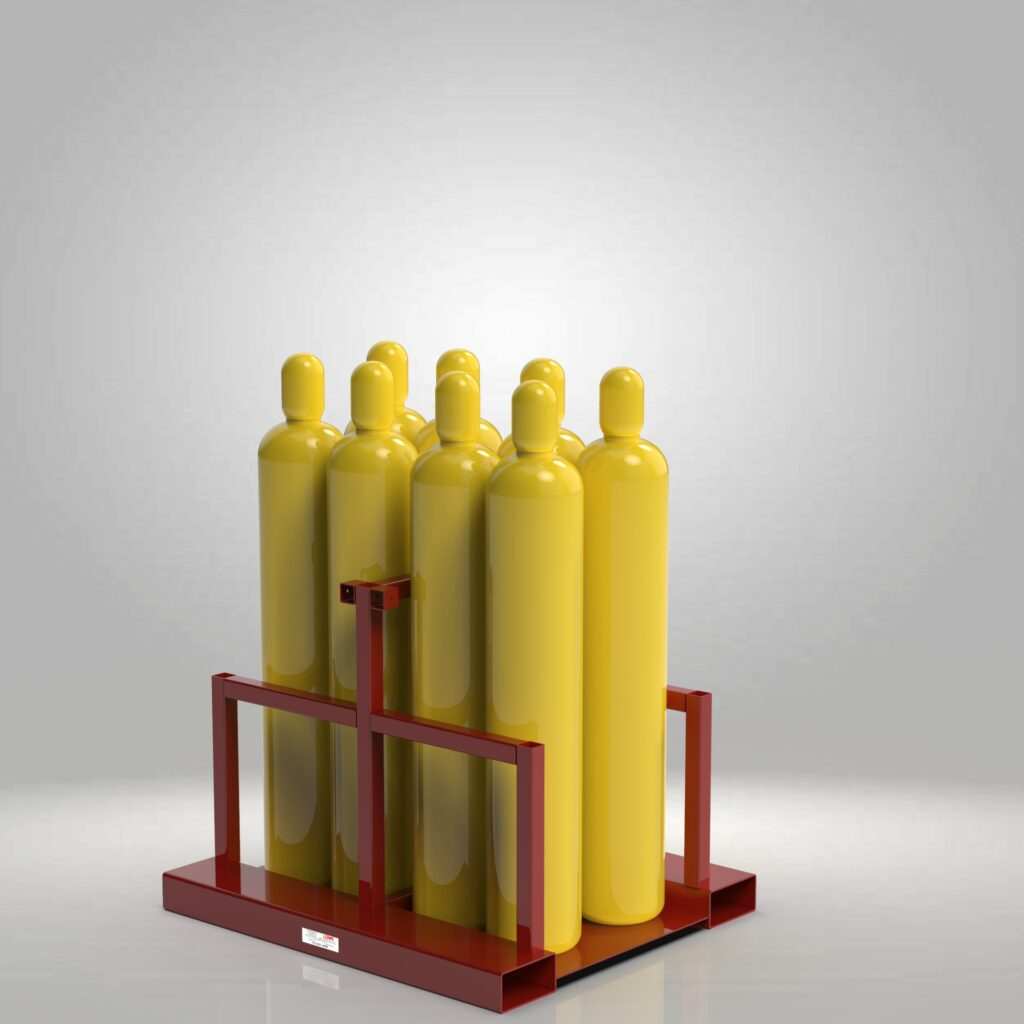 Forklift Gas Bottle Handler – 8 Bottles | Lowe