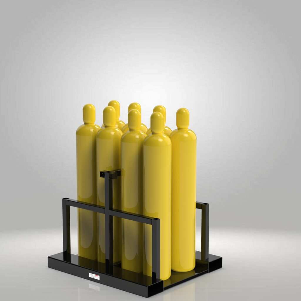 Forklift Gas Bottle Handler – 8 Bottles | Lowe