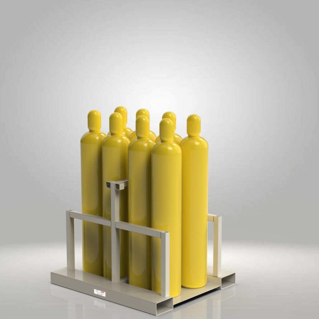 Forklift Gas Bottle Handler – 8 Bottles | Lowe