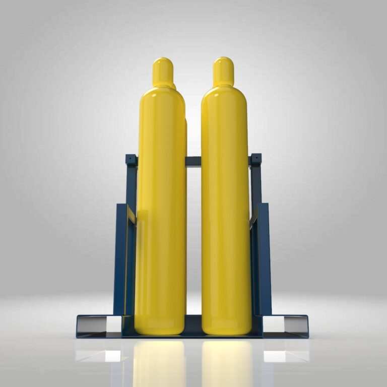 CE / UKCA Certified Forklift Gas Bottle Handler 4 Bottles | Lowe