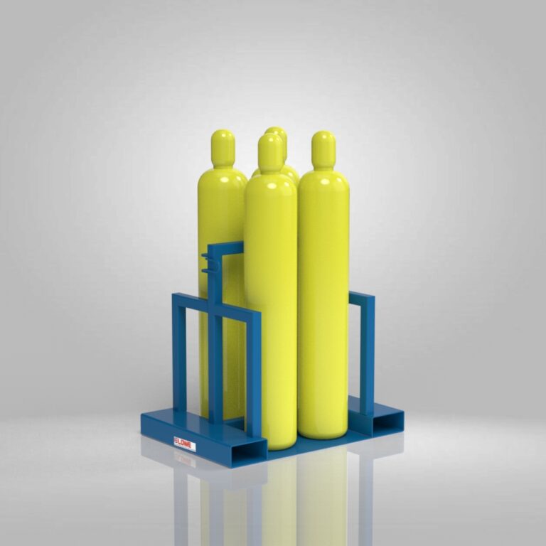 CE / UKCA Certified Forklift Gas Bottle Handler 4 Bottles | Lowe