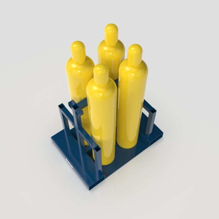 CE / UKCA Certified Forklift Gas Bottle Handler 4 Bottles | Lowe