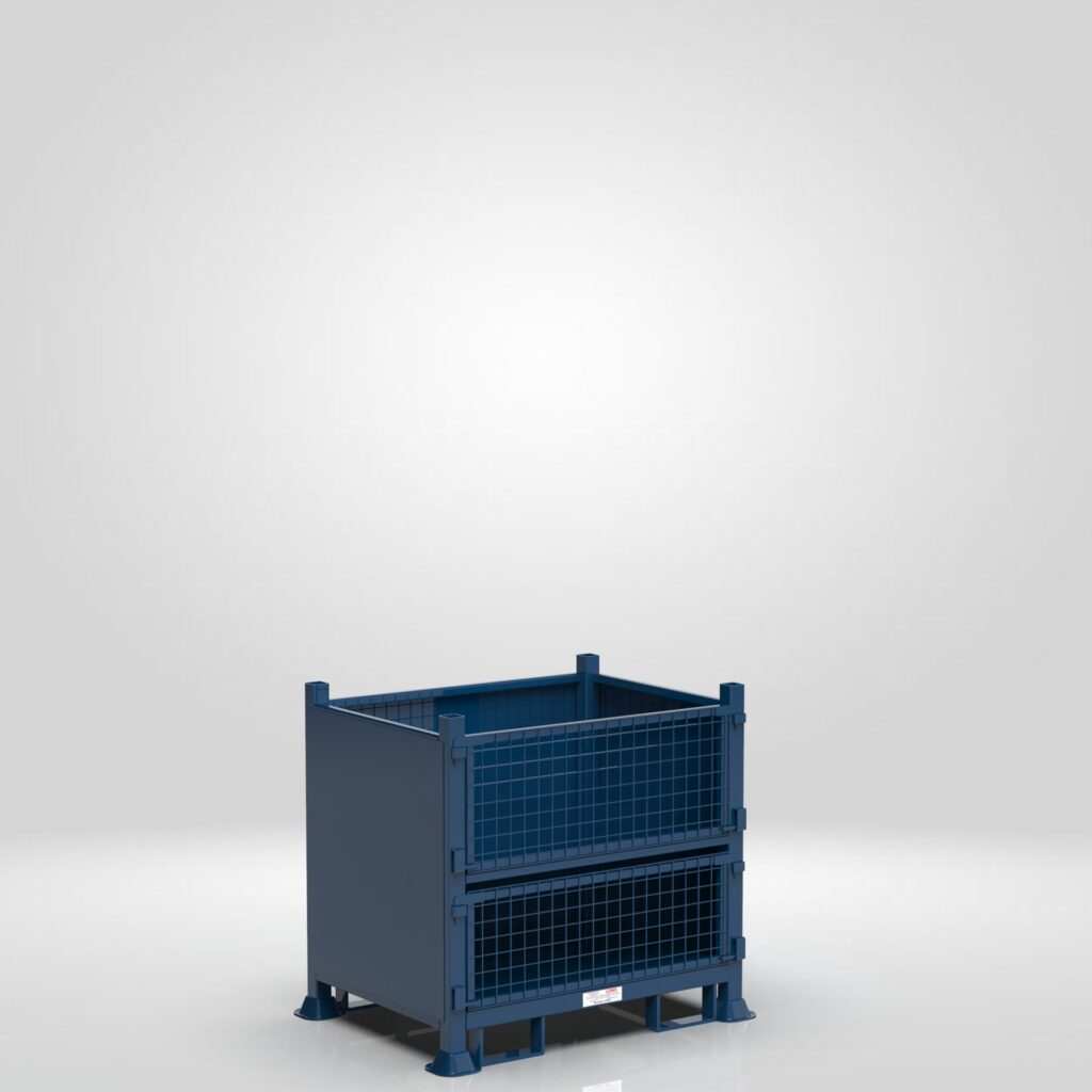 CE Marked Double Drop Front Metal Stillage (Double Decker) | Lowe