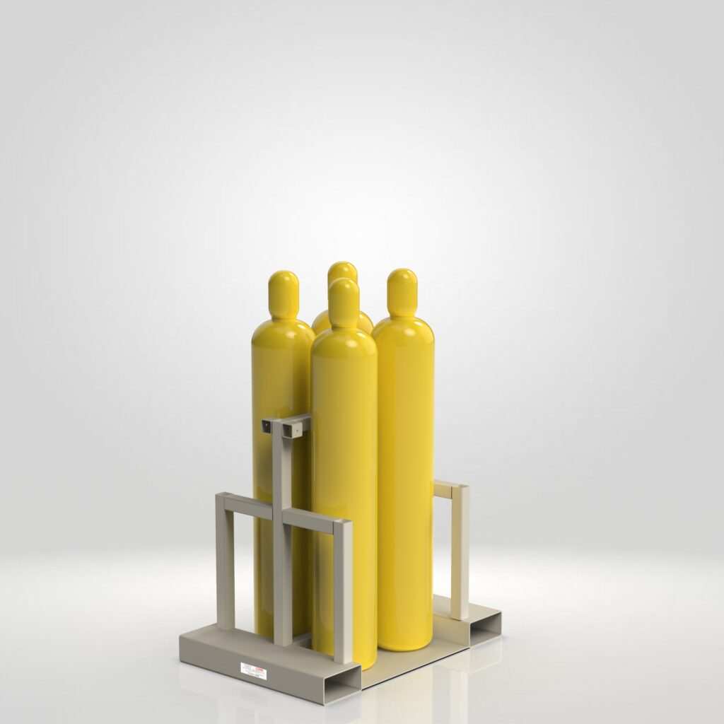 CE Marked Forklift Gas Bottle Handler – 4 Bottles | Lowe