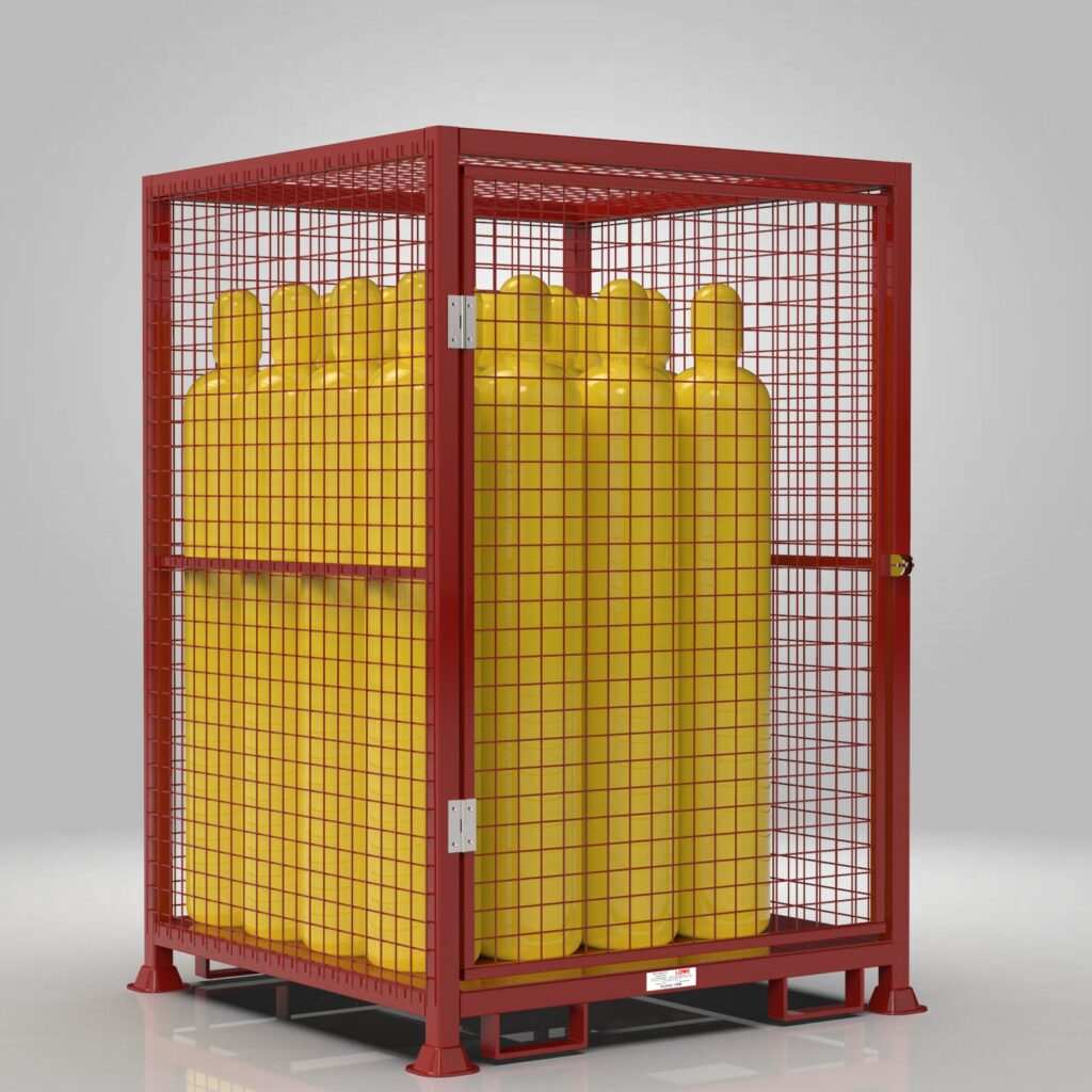 CE / UKCA Certified Gas Bottle Safety Cage | Lowe