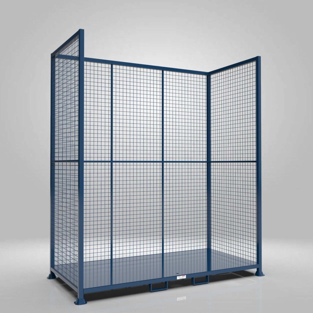 Tall Open Fronted Mesh Stillage | Lowe Stillages & Cages