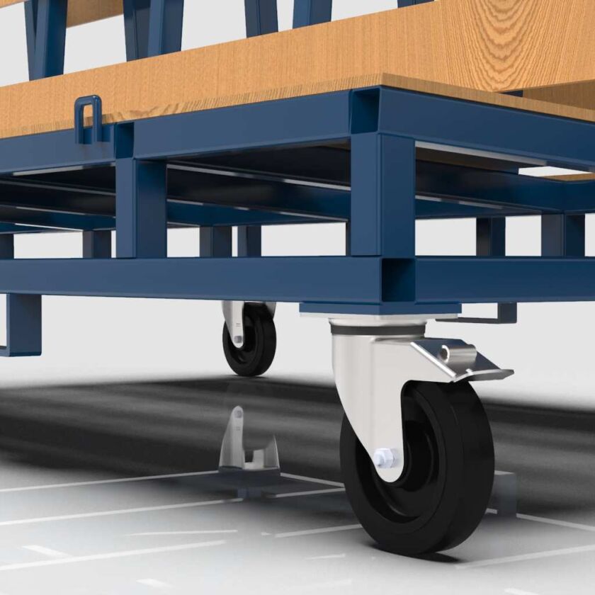 Load King A Frame Trolley with Timber Dunnage | Lowe Stillages & Cages