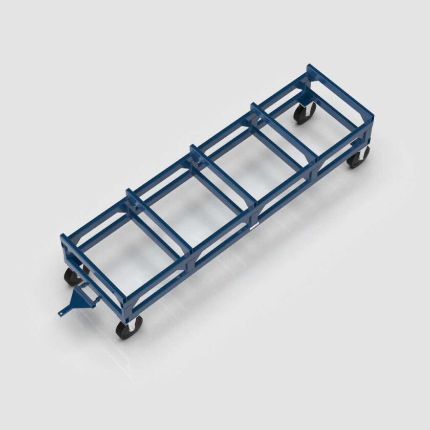 Load King Plate Industrial Trolley | Lowe Stillages & Cages